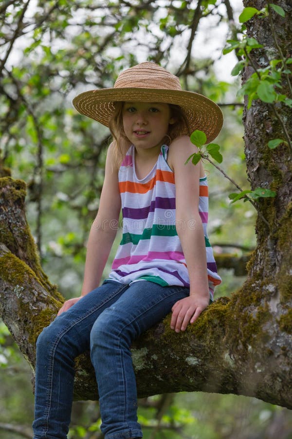 M portrait hat tree stock image. Image of child, naturally - 55700791