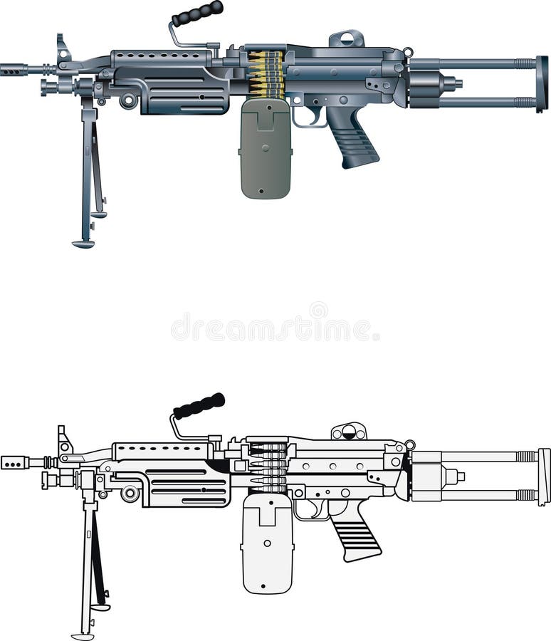 Machine Gun Stock Illustrations – 11,795 Machine Gun Stock ...