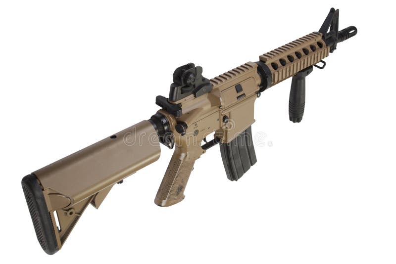 M4 Special Forces Assault Rifle Stock Image - Image of sand, colour ...