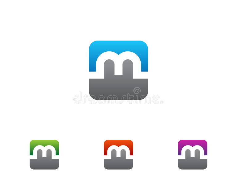 M square logo 1 template stock vector. Illustration of sign - 302125478