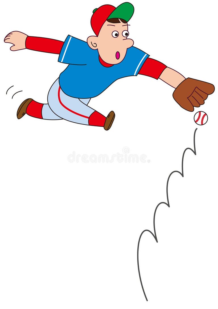 Young Boy Catching Baseball Stock Illustrations – 42 Young Boy Catching ...
