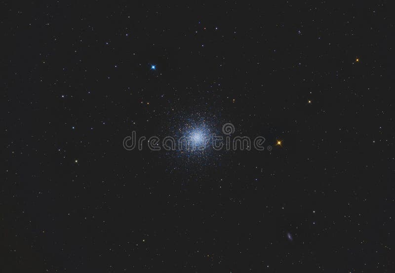 M13 Globular Cluster in Constellation Hercules Stock Image - Image of ...