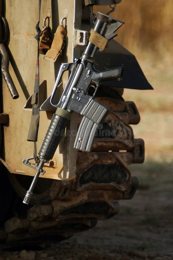 M16 Israel Armee-Gewehr stockbild. Bild von gaza, palästinensisch ...