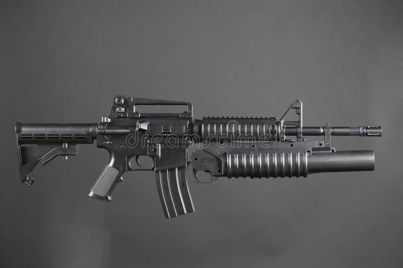 M4 Assault Rifle Variants stock image. Image of military - 12554975