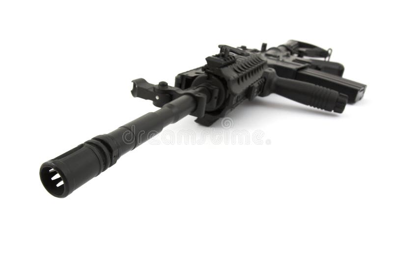 Barrel of a Gun stock photo. Image of slide, silver, bullet - 8271354