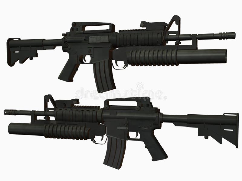 M4 Carbine stock vector. Illustration of legendary, metal - 31854448