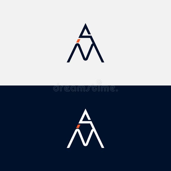 MA Alphabet Letters Initials Monogram Logo am, M and a. Letter Ma am ...