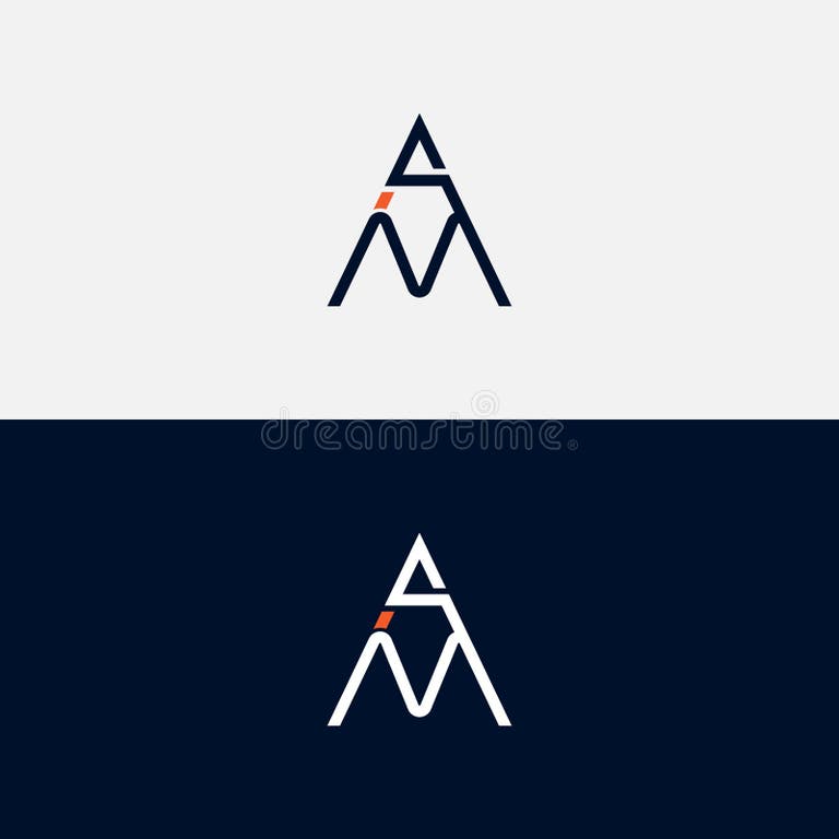 MA Alphabet Letters Initials Monogram Logo am, M and a. Letter Ma am ...