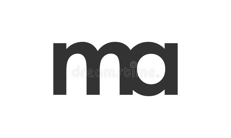 MA Creative Geometric Initial Based Modern and Minimal Logo. Letter M a ...