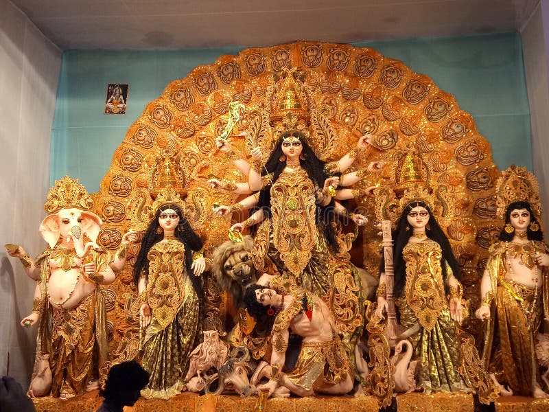 Ma Durga idol thakur stock image. Image of idol, thakur - 100992147