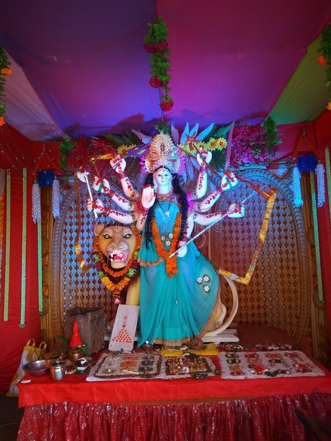 Ma durga pujan stock image. Image of hath, trshul, hoke - 170656779