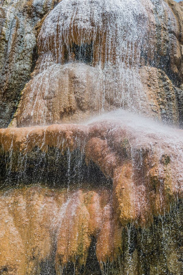 Ma in Hot Springs Waterfall Jordan Stock Photo - Image of nature ...