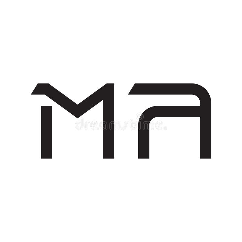 Ma Initial Letter Vector Logo Icon Stock Vector - Illustration of name ...