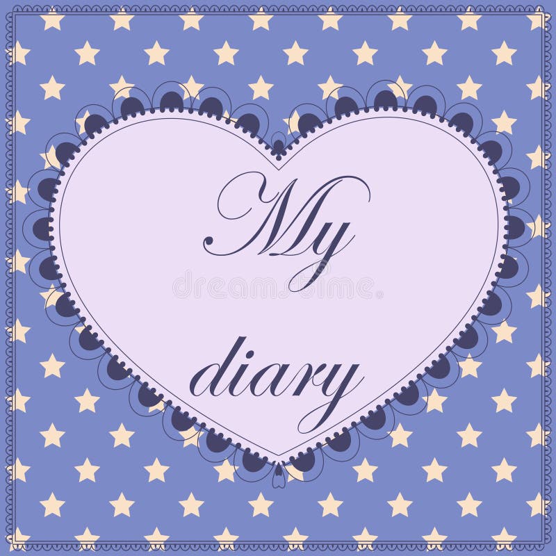 Ma Page De Couverture De Journal Intime Illustration Stock ...