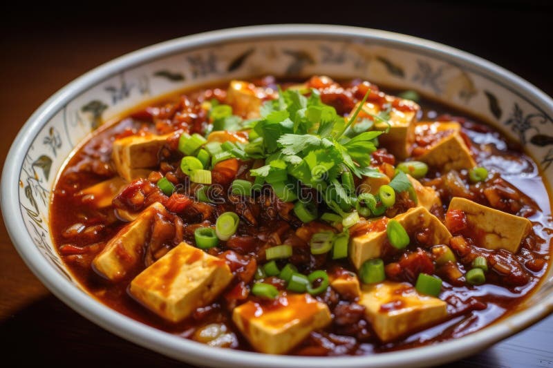 Ma Po Tofu, Traditional Sichuan Dish Stock Image - Image of aromatic ...