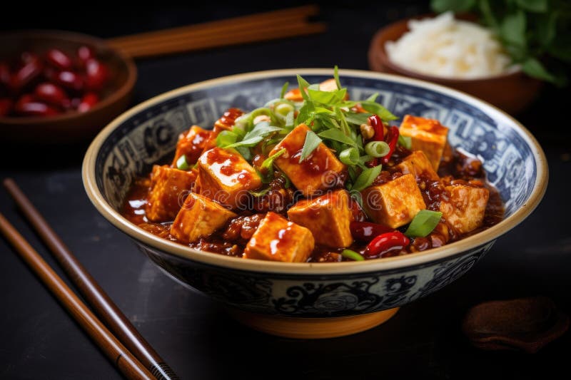Ma Po Tofu, Traditional Sichuan Dish Stock Photo - Image of culture ...