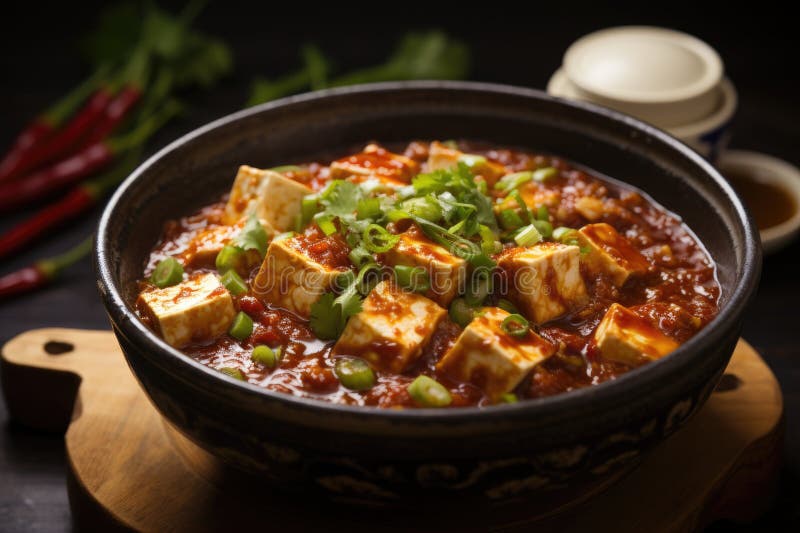 Ma Po Tofu, Traditional Sichuan Dish Stock Image - Image of lunch ...