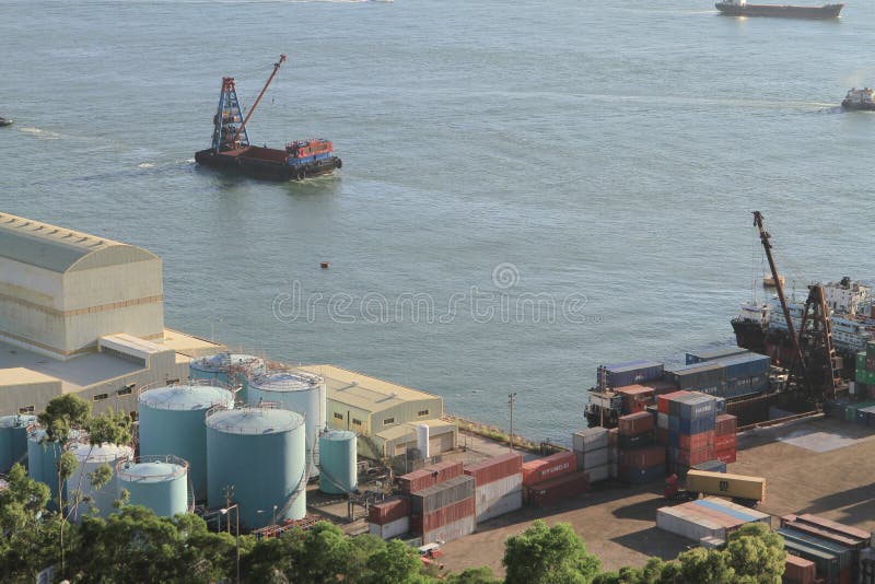 The Ma Wan Channel at Hong Kong Editorial Image - Image of deck ...