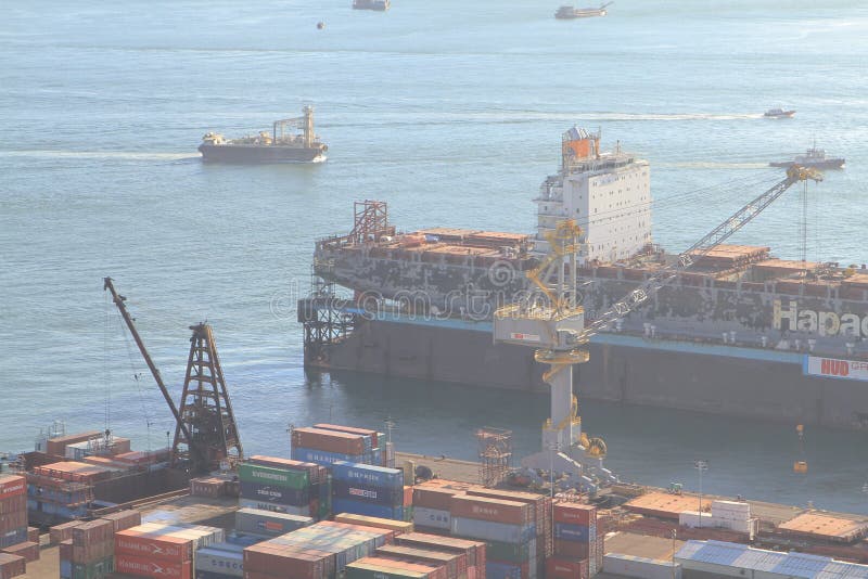 The Ma Wan Channel at Hong Kong Editorial Photography - Image of heavy ...