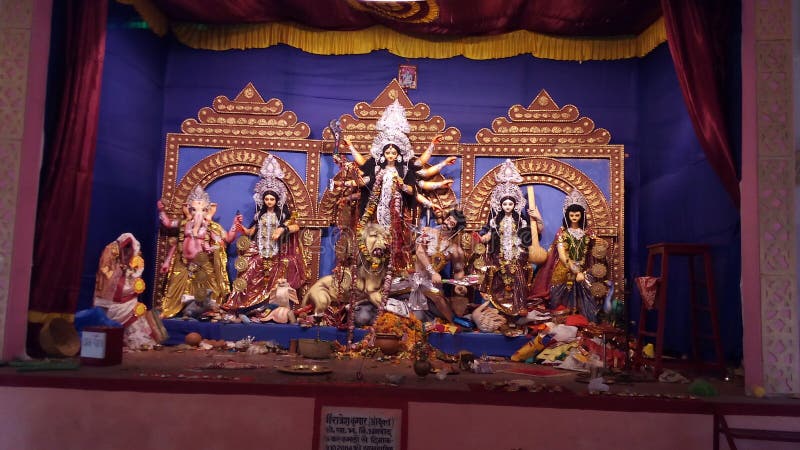 Maa durga editorial photo. Image of puja, durga, dhanbad - 68183726