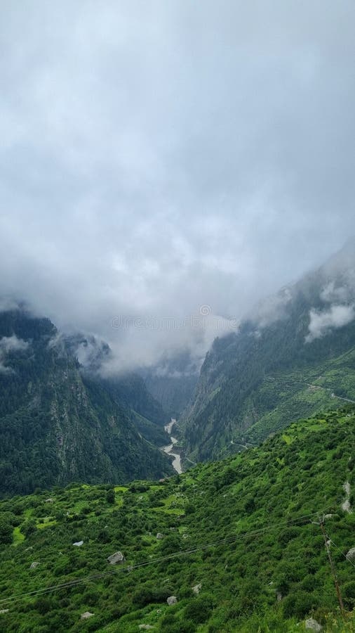 Maa Gangaa River from Sukhi Top ,Uttarkashi, Uttarakhand Stock Photo ...