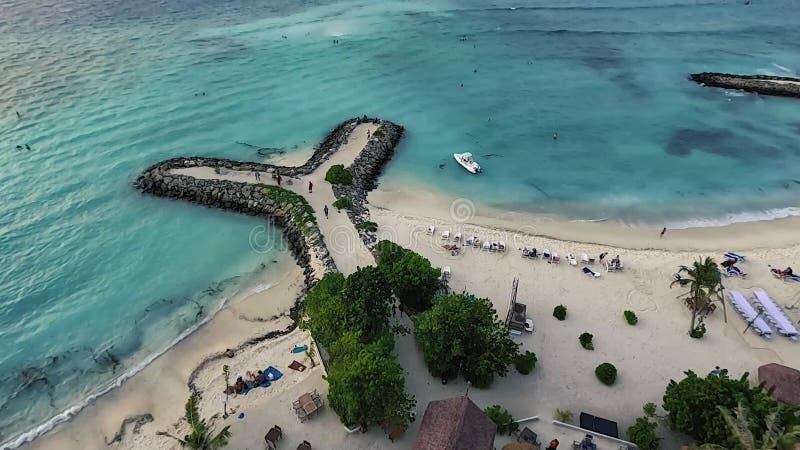 Maafushi Island Maldivian Beach at Afternoon Stock Video - Video of ...
