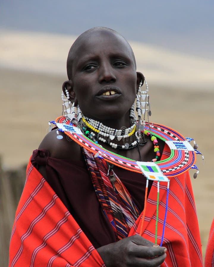 Maasai woman editorial photography. Image of masai, jewelery - 20583447