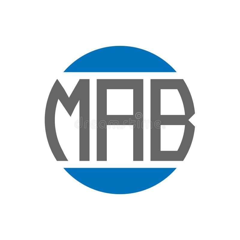 MAB Letter Logo Design on White Background. MAB Creative Initials ...