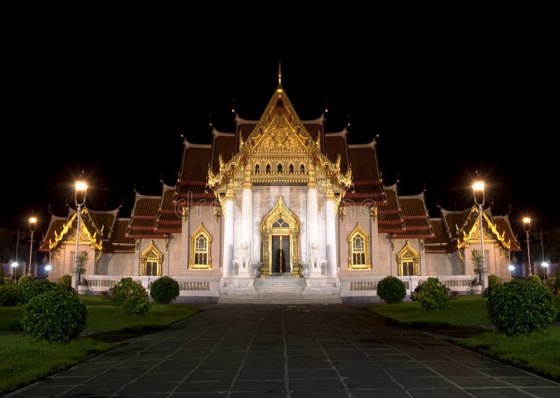 Mable Temple at night stock photo. Image of entrance - 16188848
