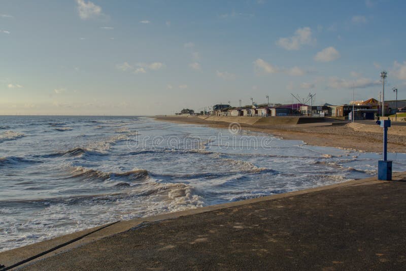 Mablethorpe beach stock photo. Image of evening, lincolnshire - 62541166