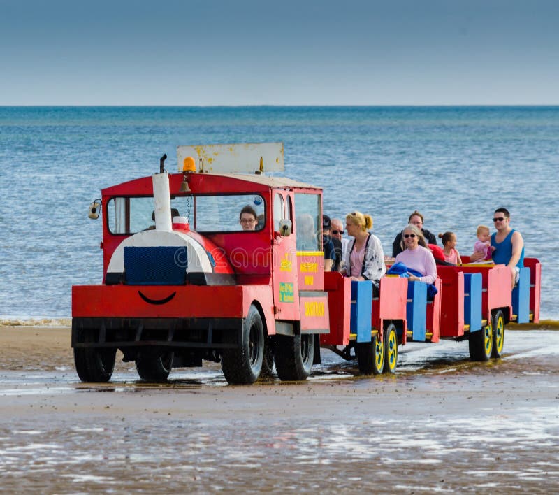 Mablethorpe Sand train editorial stock photo. Image of sand - 79006053