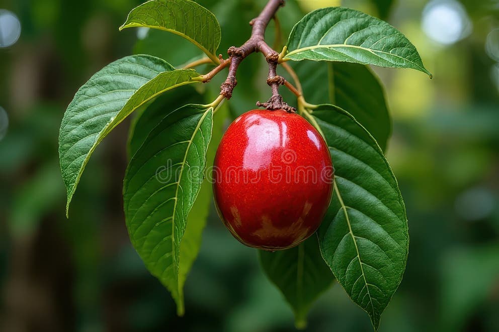 Mabolo Fruit in a Tropical Setting Stock Illustration - Illustration of ...