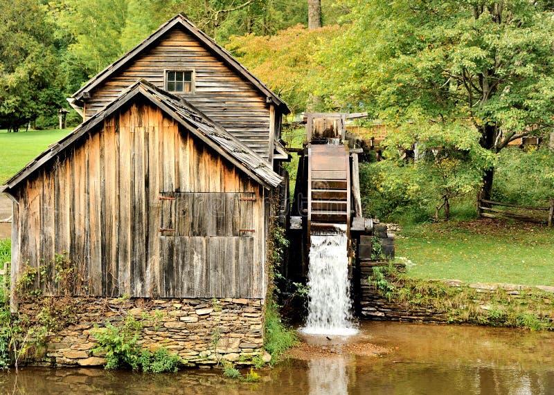Mabry Mill stock photo. Image of exposure, lake, pond - 44522640