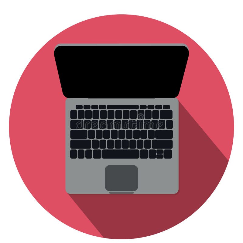 Mac book Flat laptop icon stock vector. Illustration of symbol - 87960392