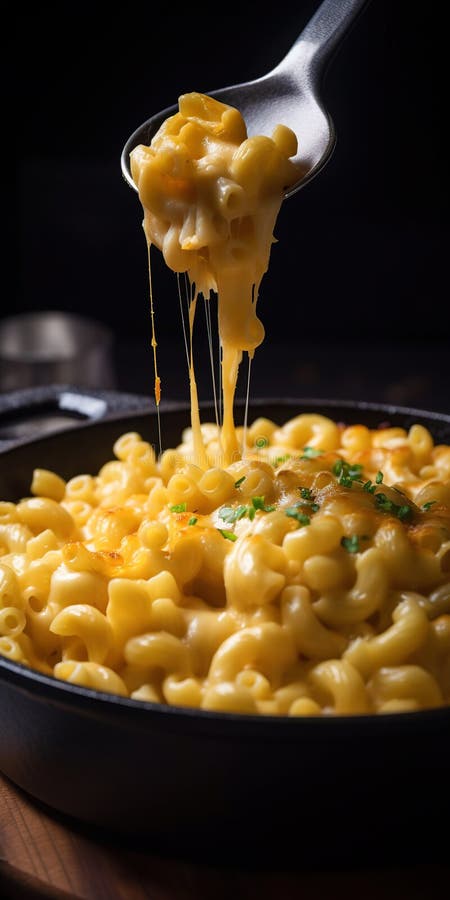 Mac and Cheese. Classic American Rustic Mac and Cheese. Golden Baked ...