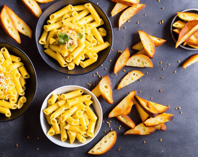 Mac and cheese, pasta stock illustration. Illustration of dish - 265289678