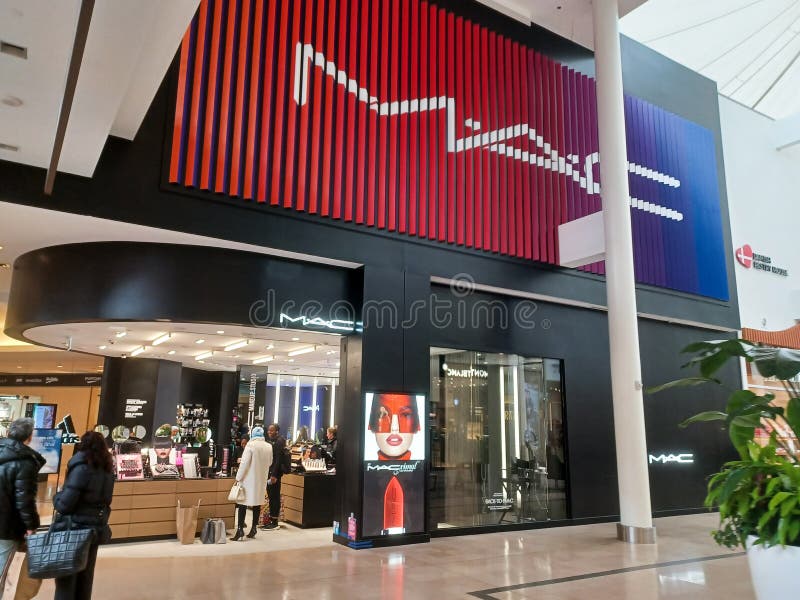 MAC cosmetics company logo editorial image. Image of emblem - 316909385