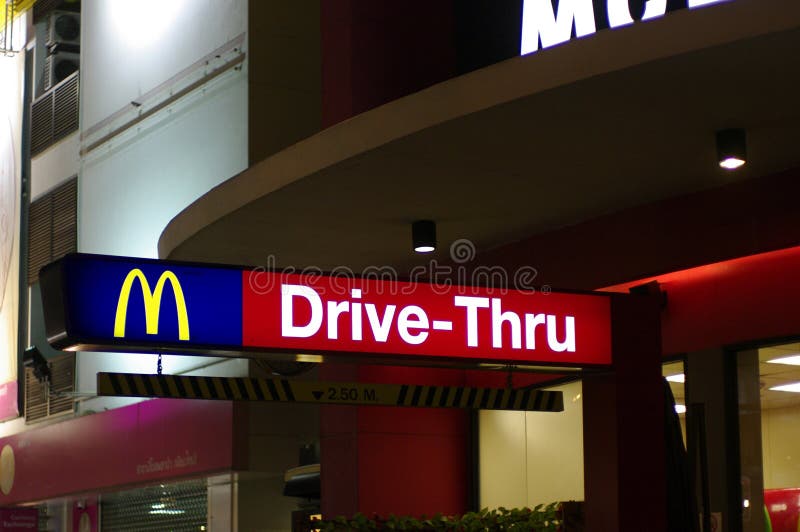 Mac Donald s drive thru editorial stock image. Image of economy - 40957784