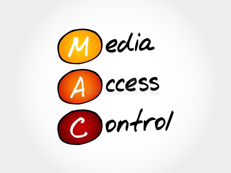 MAC Media Access Control stock illustration. Illustration of ...