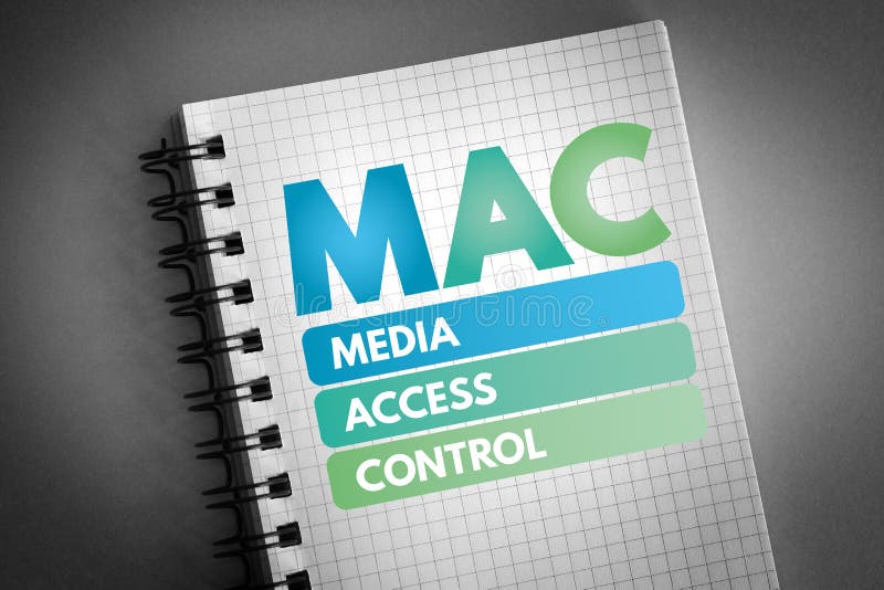 MAC - Media Access Control Acronym on Blackboard Stock Image - Image of ...