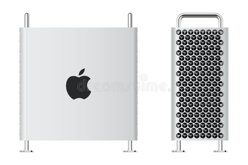 Mac Pro computer by Apple. editorial photography. Illustration of ...