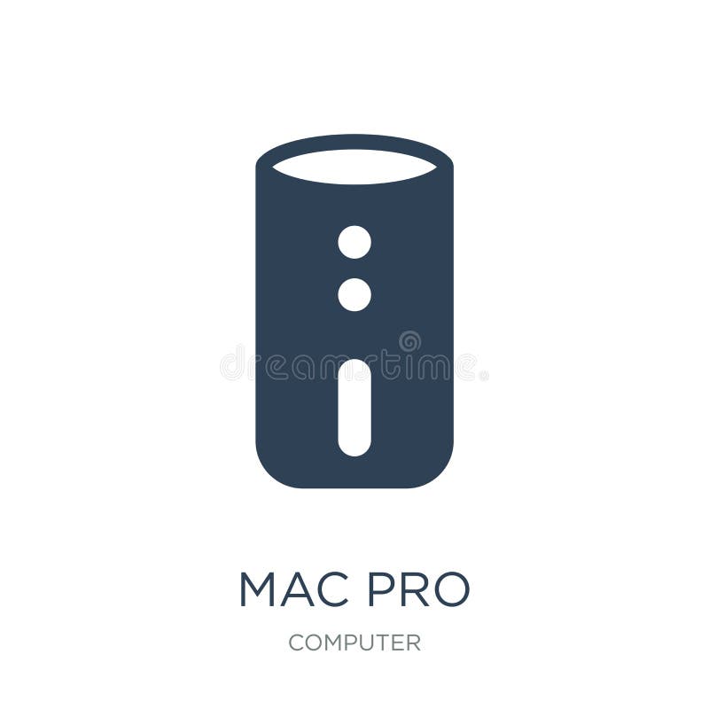 Mac Pro Icon in Trendy Design Style. Mac Pro Icon Isolated on White ...