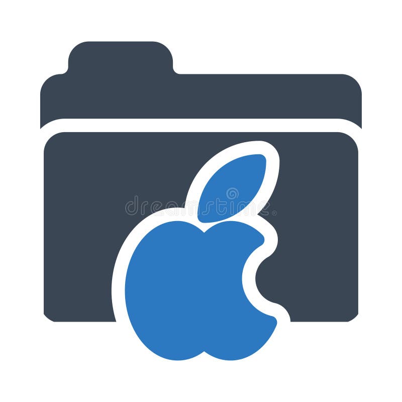 Mac Vector Glyph Color Icon Stock Illustration - Illustration of ...