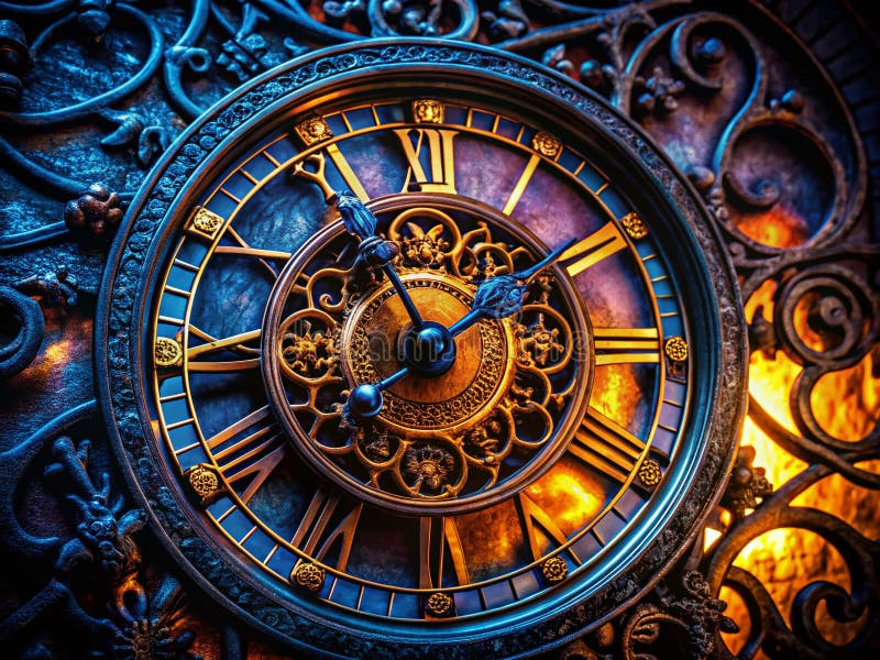 A Macabre Clockwork Mechanism Dramatic CloseUp Photography of a Gothic ...