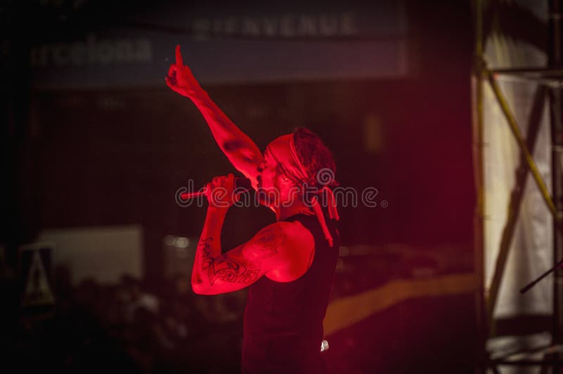 Macaco Performs at the Hard Rock Rocks La Merce Editorial Photography ...