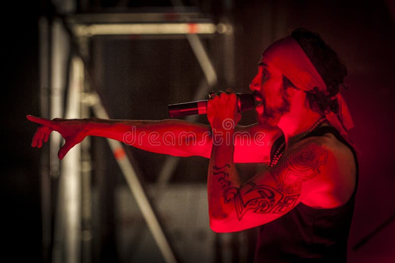 Macaco Performs at the Hard Rock Rocks La Merce Editorial Photography ...