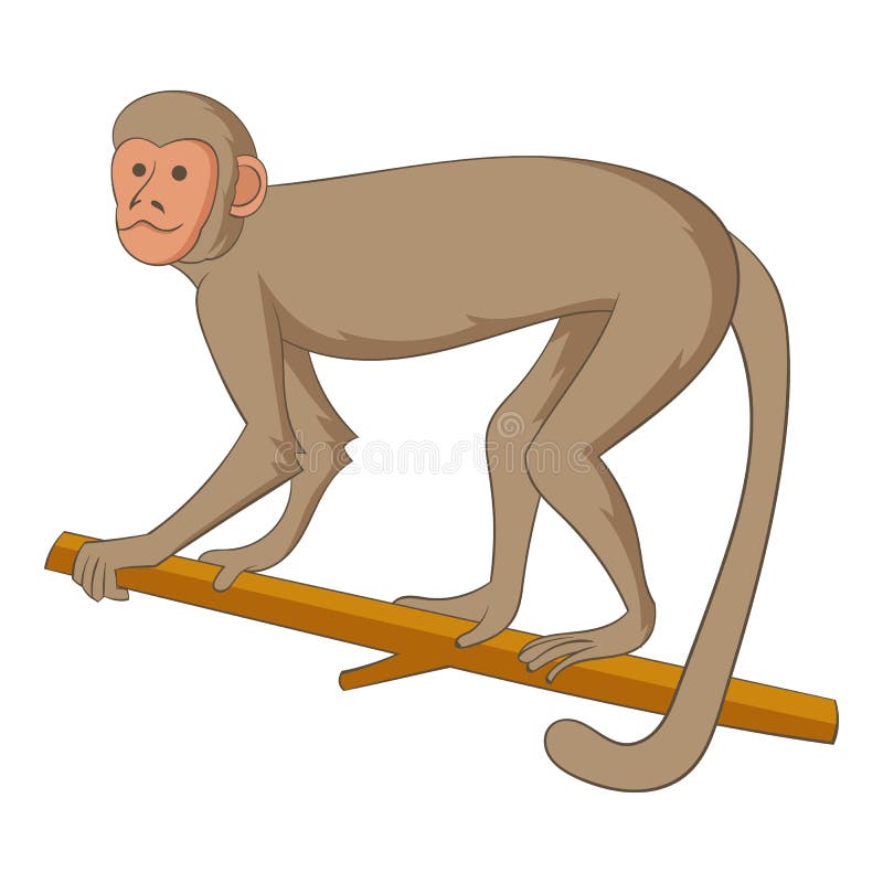 Macaque Icon, Cartoon Style Stock Vector - Illustration of expression ...
