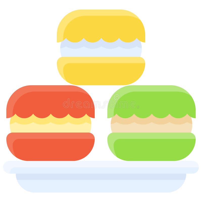 Macaron Icon, Bakery and Baking Related Vector Stock Vector ...