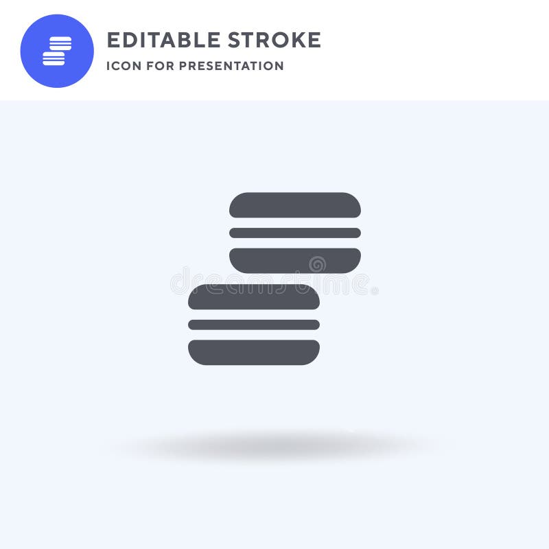 Macaron Icon Vector, Filled Flat Sign, Solid Pictogram Isolated on ...