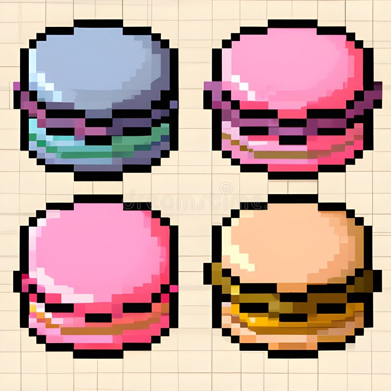 Macaron Pixel Stock Illustrations – 41 Macaron Pixel Stock ...